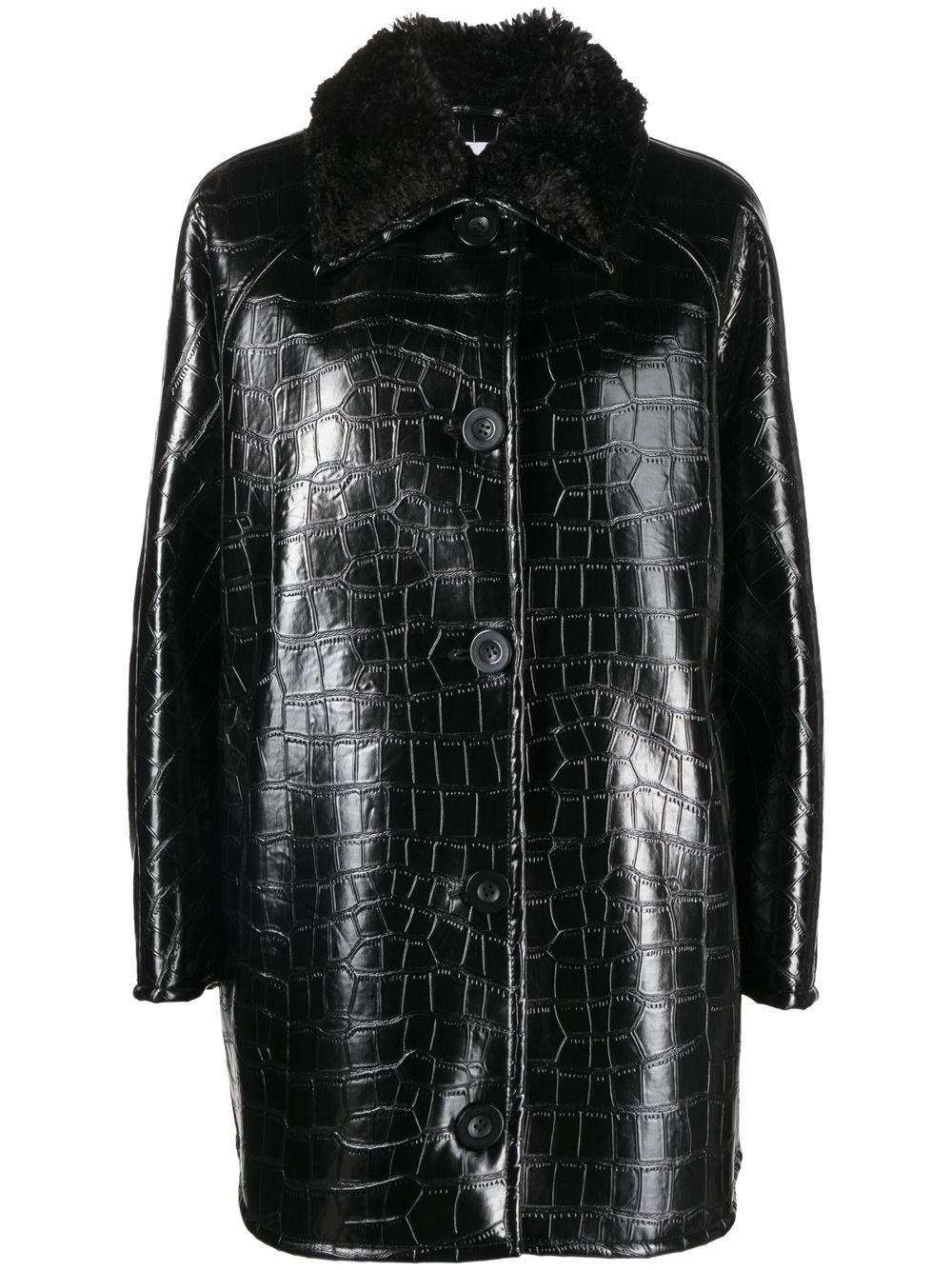 Stand Studio Black Fur Coat at Clayton Cooper blog